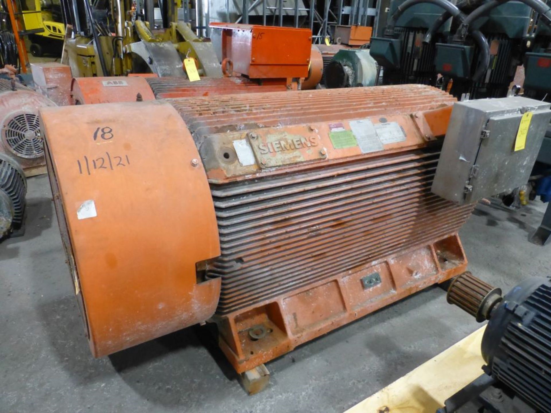 Siemens Induction 700 HP Motor | Type: CGZ; 700 HP; 4160V; 894 RPM ...