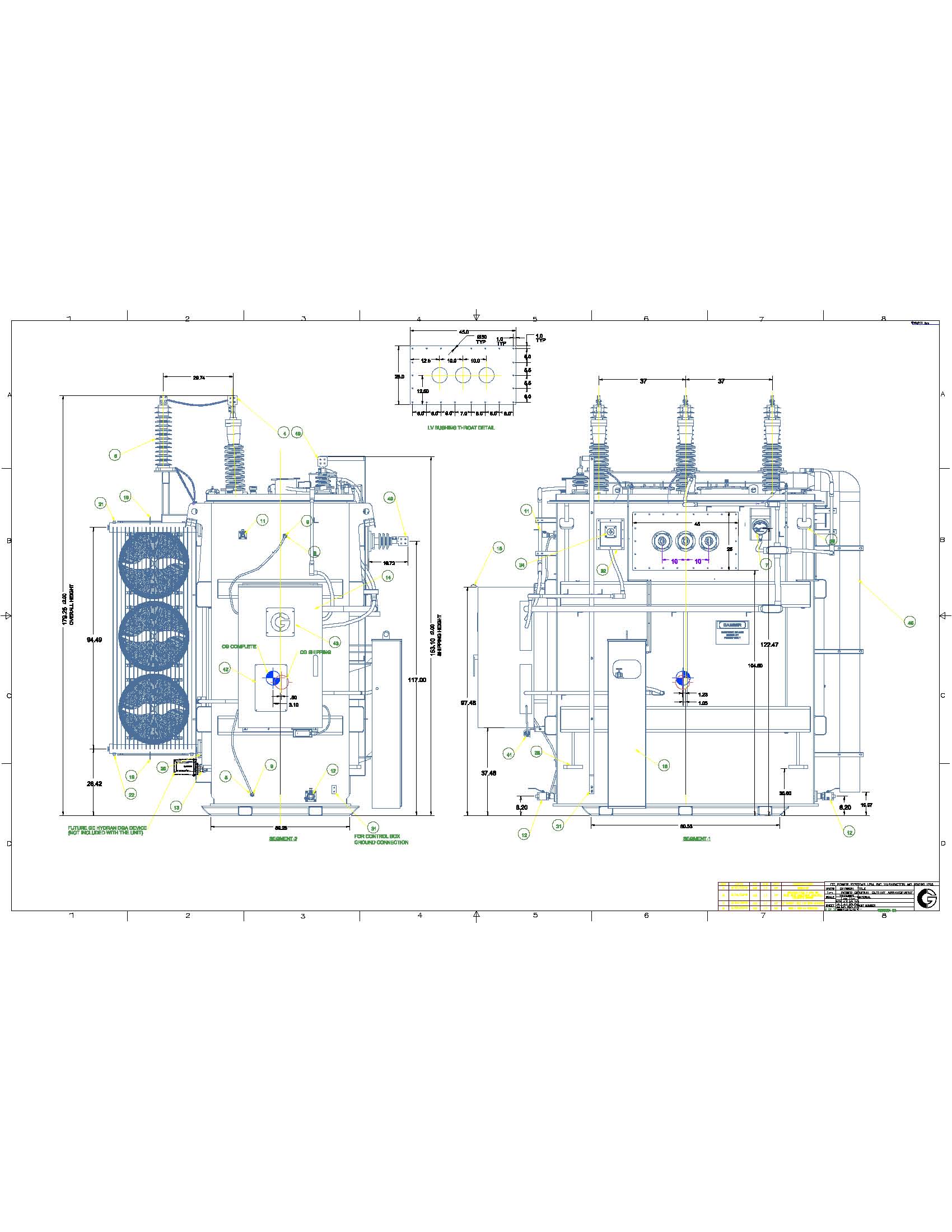 16/28 MVA CG Generator Step-Up Transformer